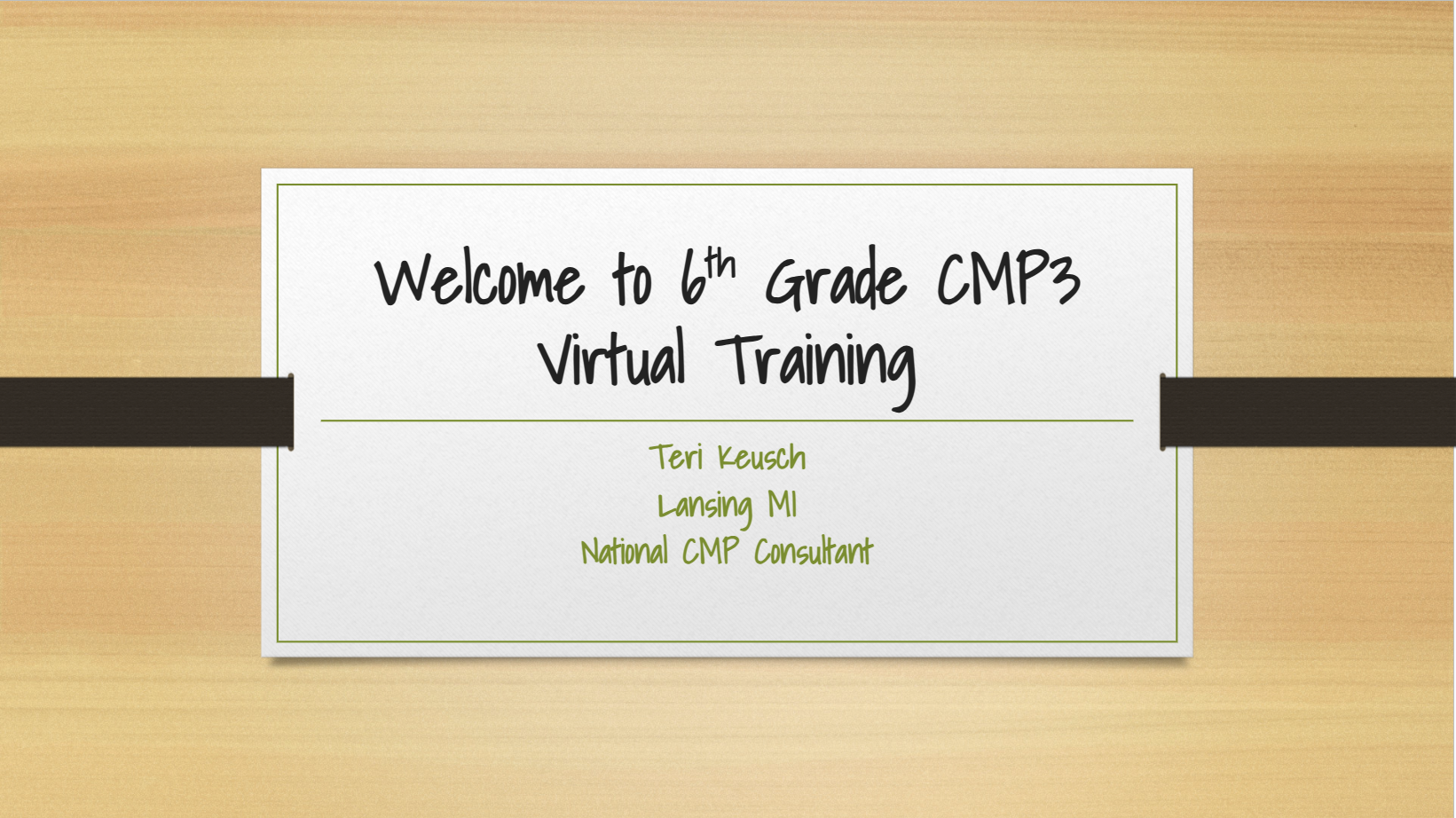 CMP3 2023 Virtual Professional Learning